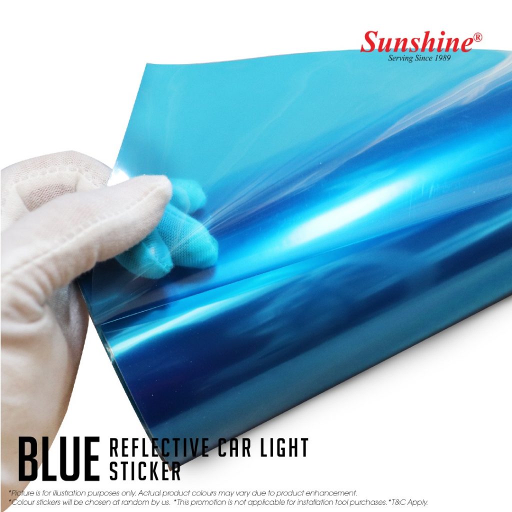 Blue Head Lamp Film - Window Film