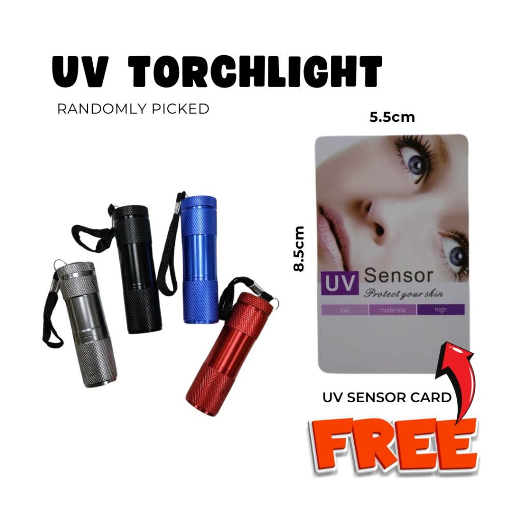 UV TORCHLIGHT/ TEST UV400 ( RANDOM COLOUR) - Window Film
