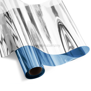 Silver Out, Light Blue In (K) - Window Film