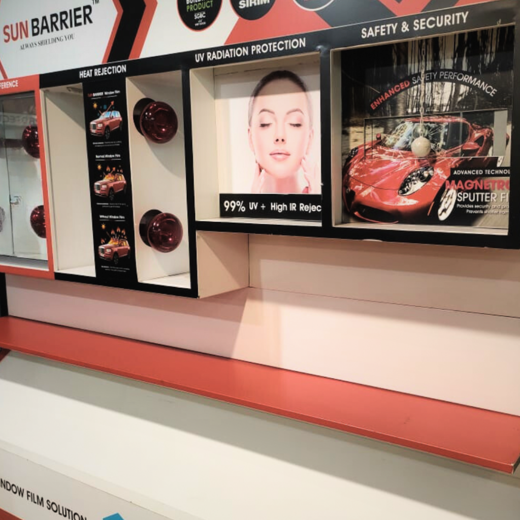 4 IN-1 SHOWCASE CABINET (NOT INCLUDE STICKER) - Window Film