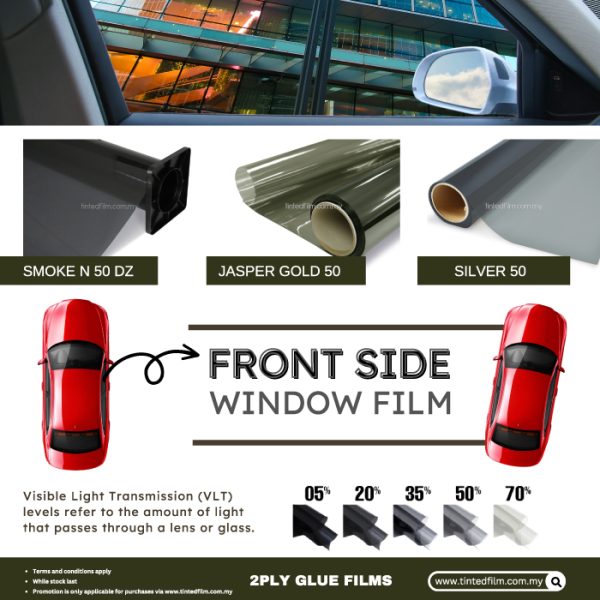 Front Doors Tinted - JPJ Approved - Window Film